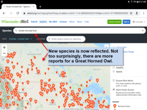 eBird Species Map Screenshots | 365 Days of Birds